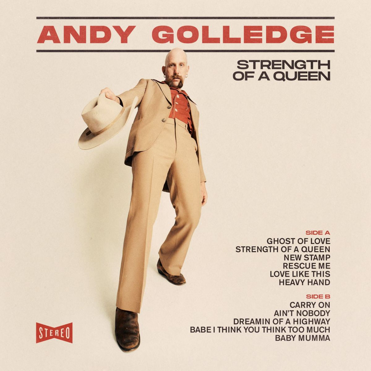 ALBUM REVIEW: Andy Golledge – Strength Of A Queen | POST TO WIRE